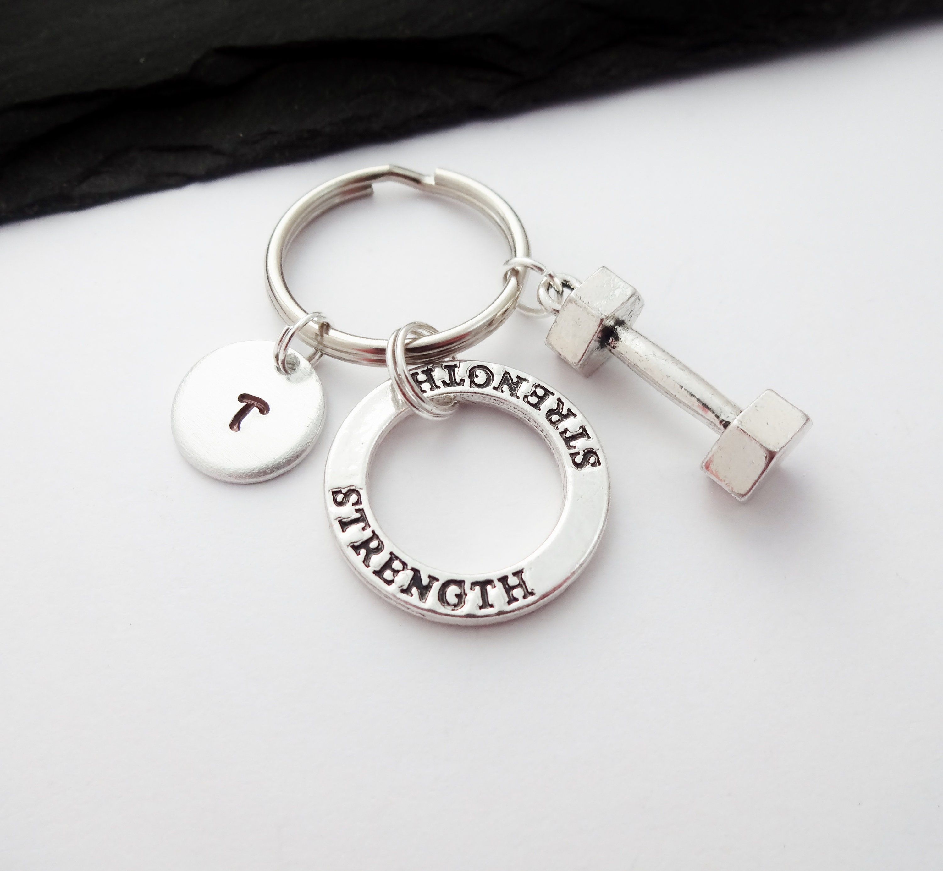 Fitness Keychain Strength Keyring Gym Keyring Weightlifting - Etsy UK