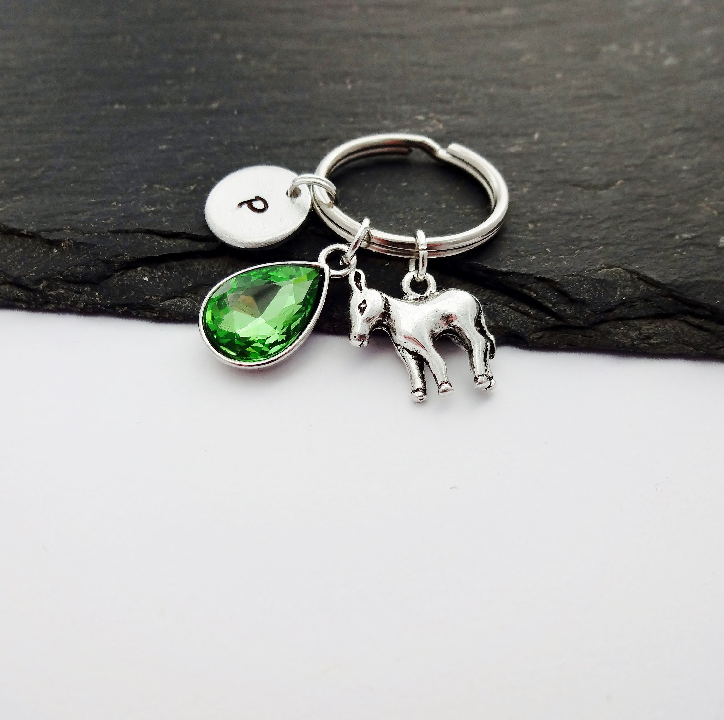 Donkey Keyring Animal Gift Donkey Keychain Donkey Gifts | Etsy