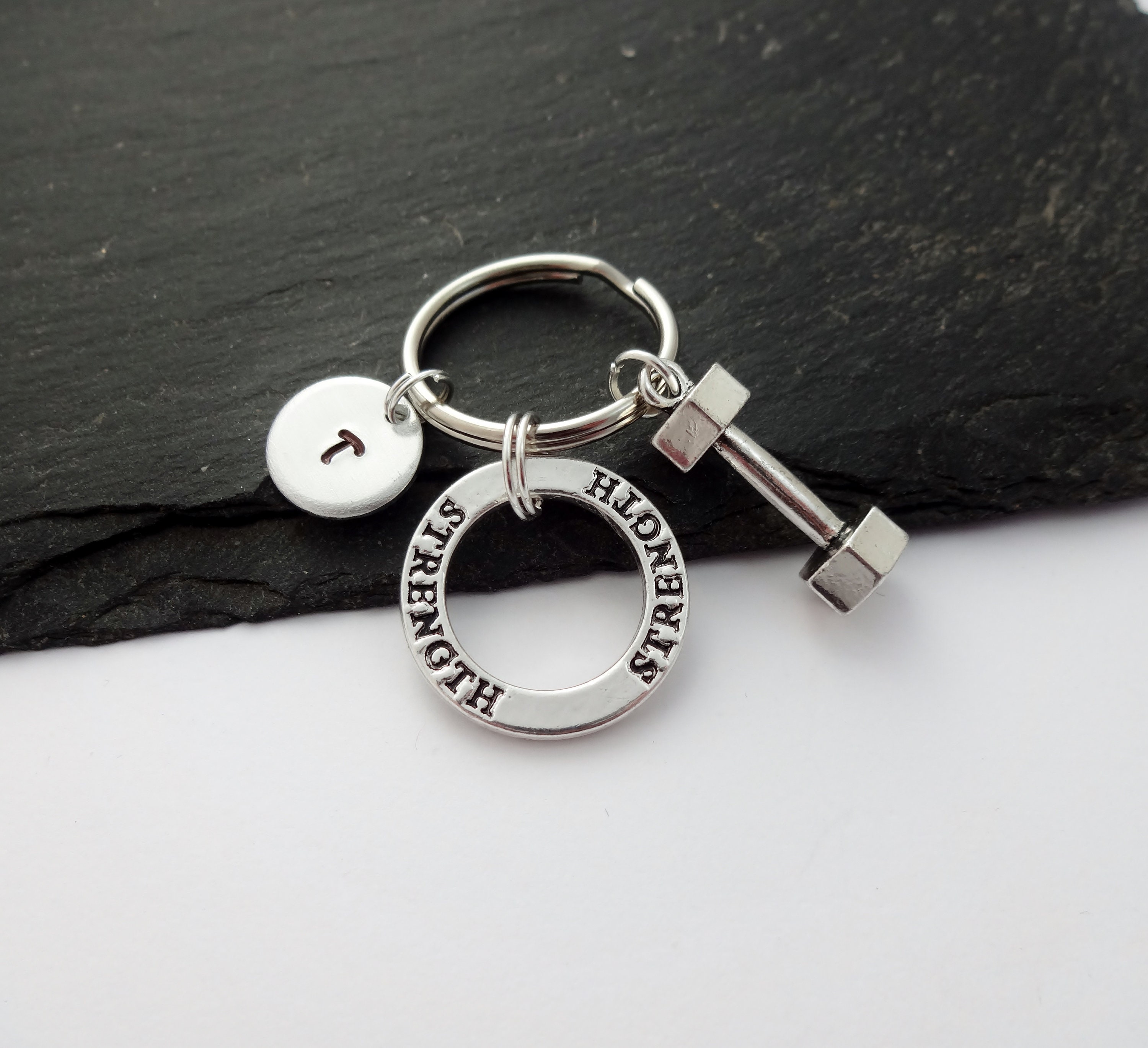 Fitness Keychain Strength Keyring Gym Keyring Weightlifting - Etsy UK