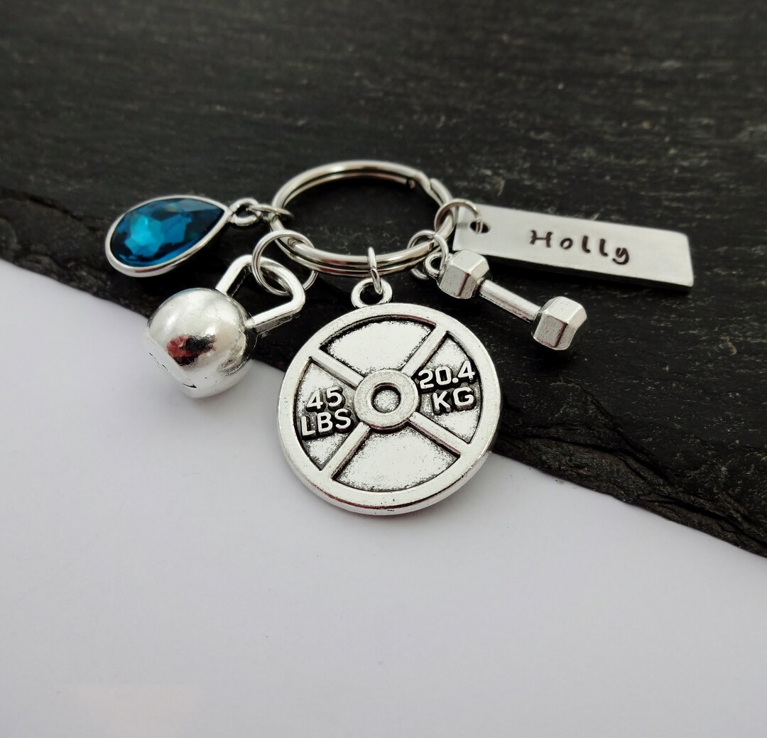 Personalised Fitness Keyring, Bodybuilder Gifts, Personal Trainer Gift ...
