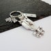 Personalised Racing Car Keyring, Racing Gifts, Car Charm Keychain, Name ...