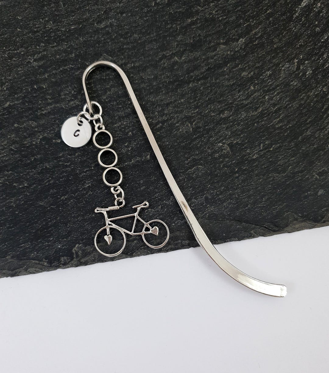 Initial Bike Bookmark, Bicycle Bookmark Bike Bookmark, Initial Bookmark ...