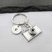 Camera Keyring, Initial Keyring, Photographer Keyring, Hand Stamped ...