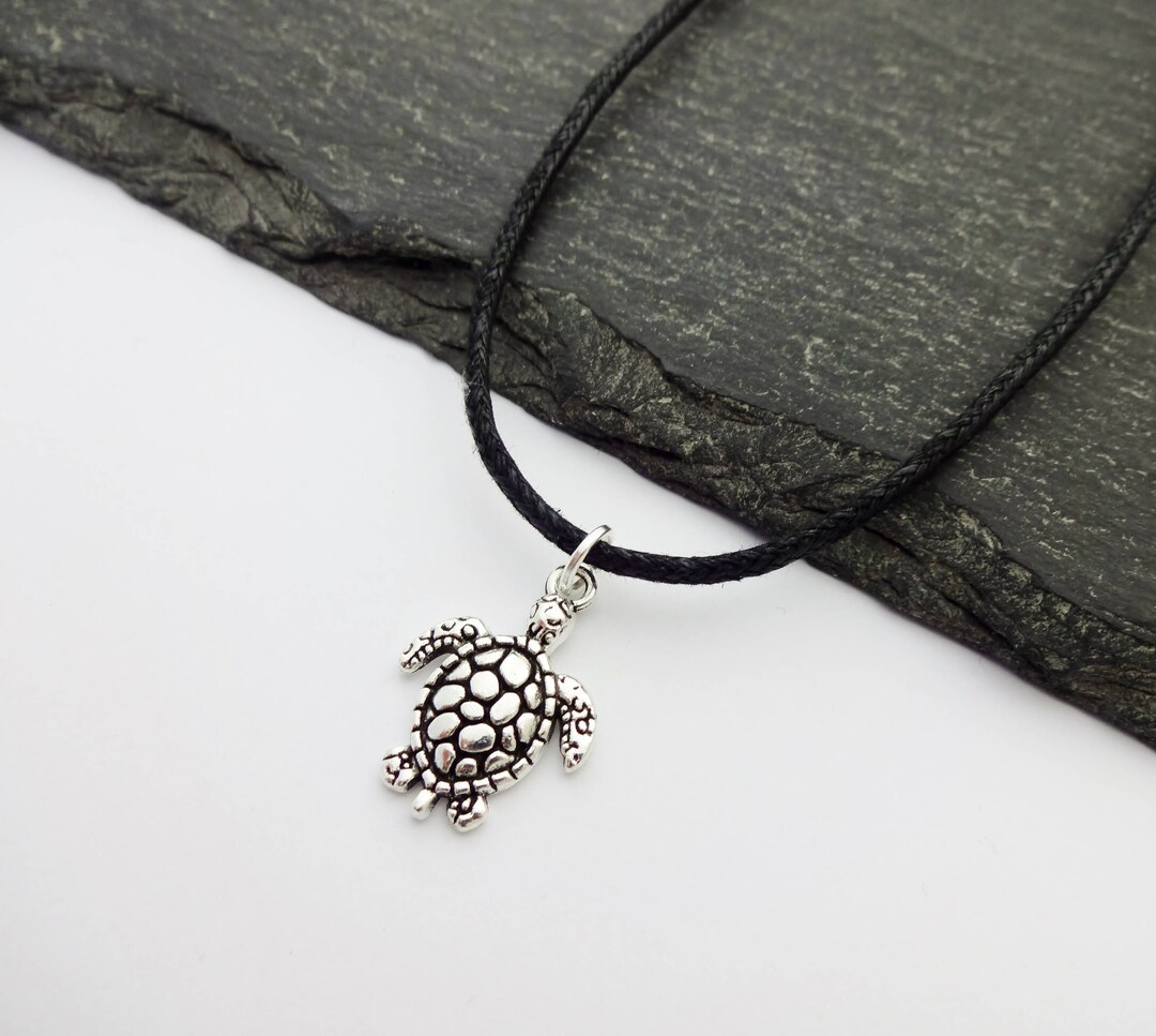 Turtle Choker Necklace, Turtle Necklace, Beach Jewellery, Charm ...
