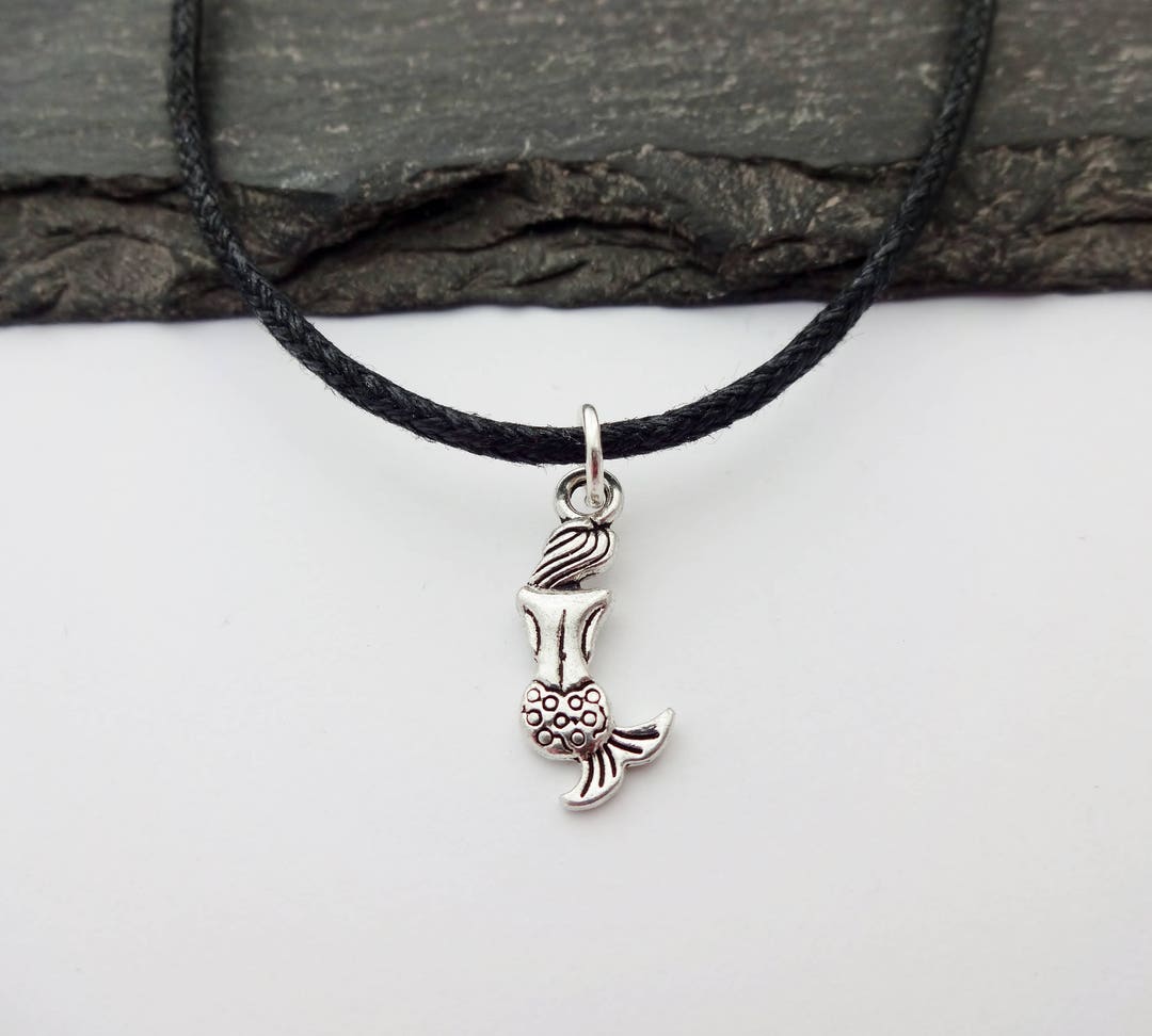 Mermaid Choker, Mermaid Necklace, Black Cord Necklace, Mermaid Jewelry ...