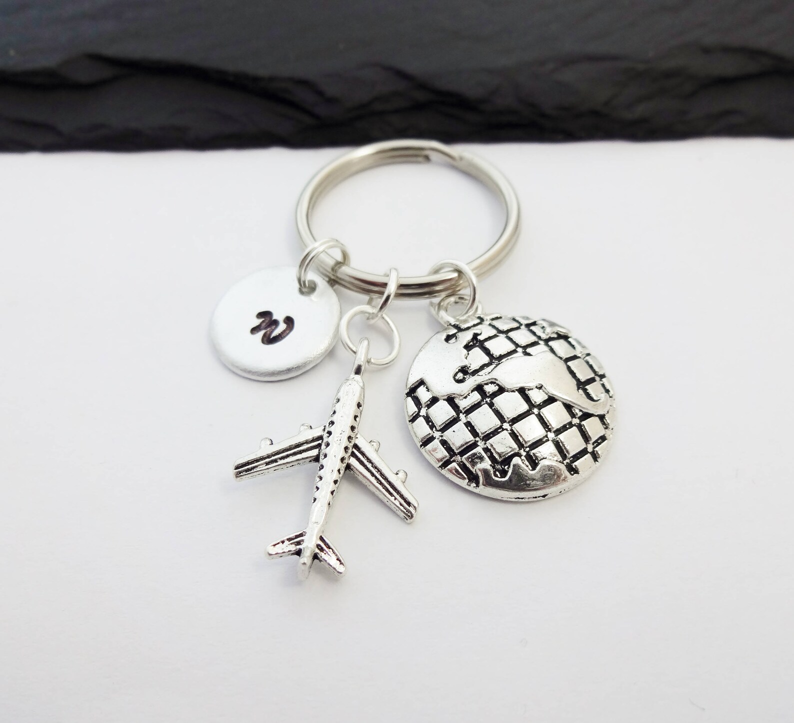 Pilot Keyring, Travel Keychain, Pilot Gift, Plane Keyring, Aeroplane ...