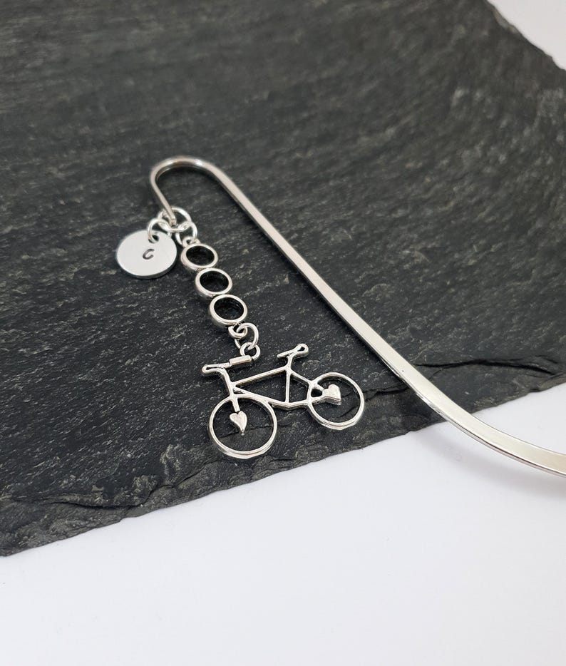 Initial Bike Bookmark, Bicycle Bookmark Bike Bookmark, Initial Bookmark ...