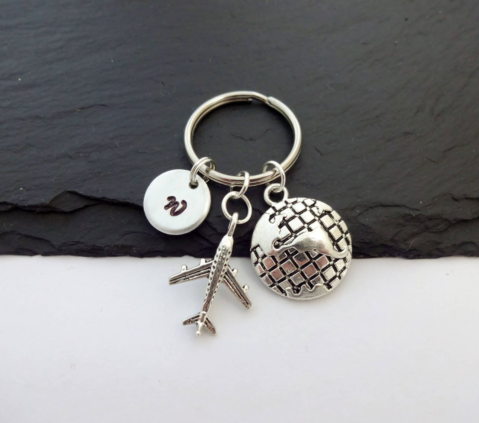 Pilot Keyring, Travel Keychain, Pilot Gift, Plane Keyring, Aeroplane ...