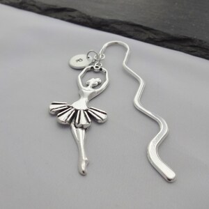 Initial Ballet Bookmark, Ballet Bookmark, Ballerina Gift, Hand Stamped ...