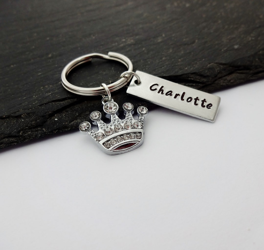 Crown Keychain, Name Keyring, Crown Keyring, Charm, Princess Gift ...