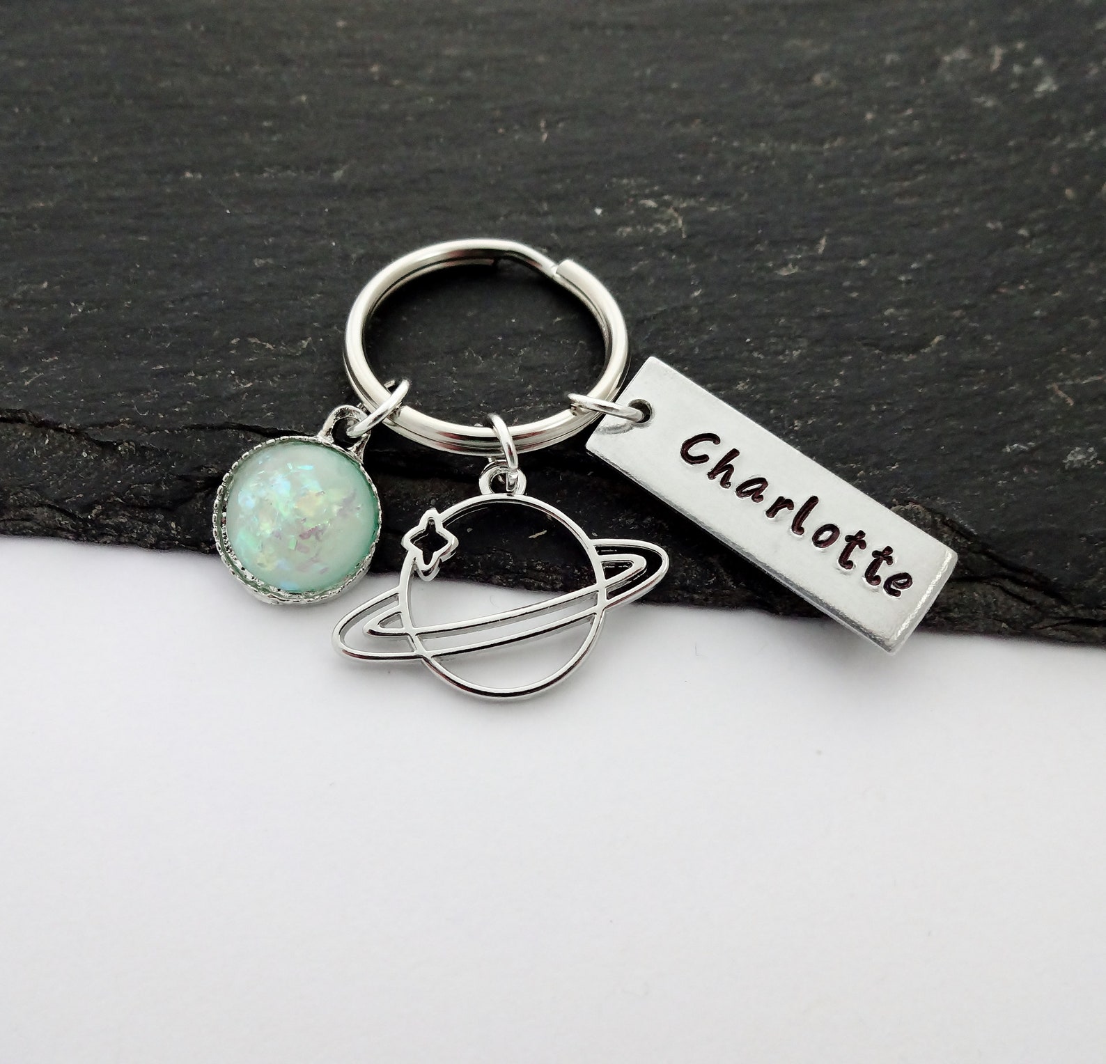 Planet Keyring Personalised Space Keyring Space Gift Name - Etsy UK