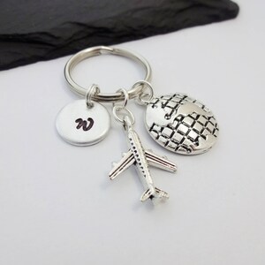 Pilot Keyring, Travel Keychain, Pilot Gift, Plane Keyring, Aeroplane ...