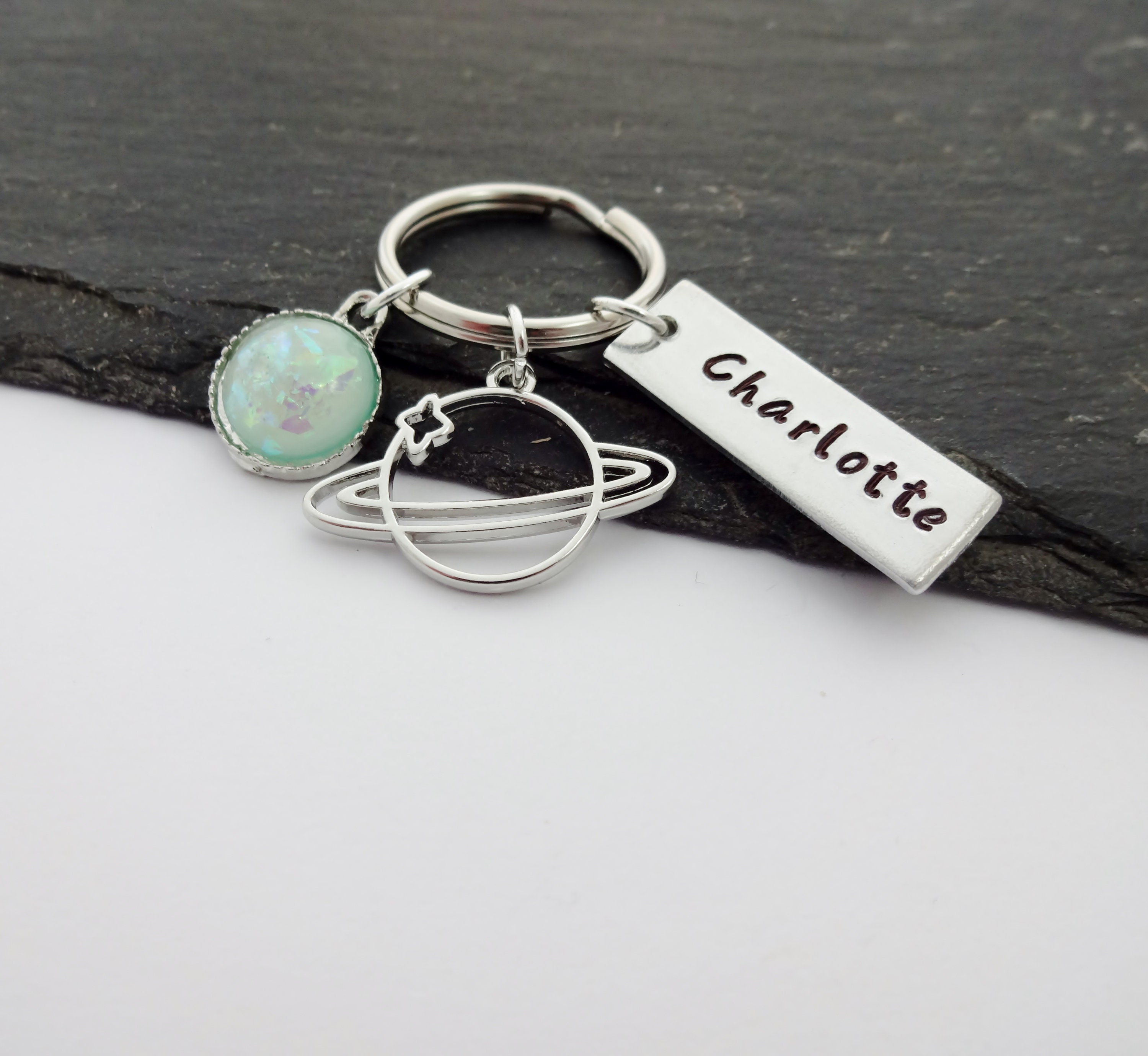 Planet Keyring Personalised Space Keyring Space Gift Name - Etsy UK