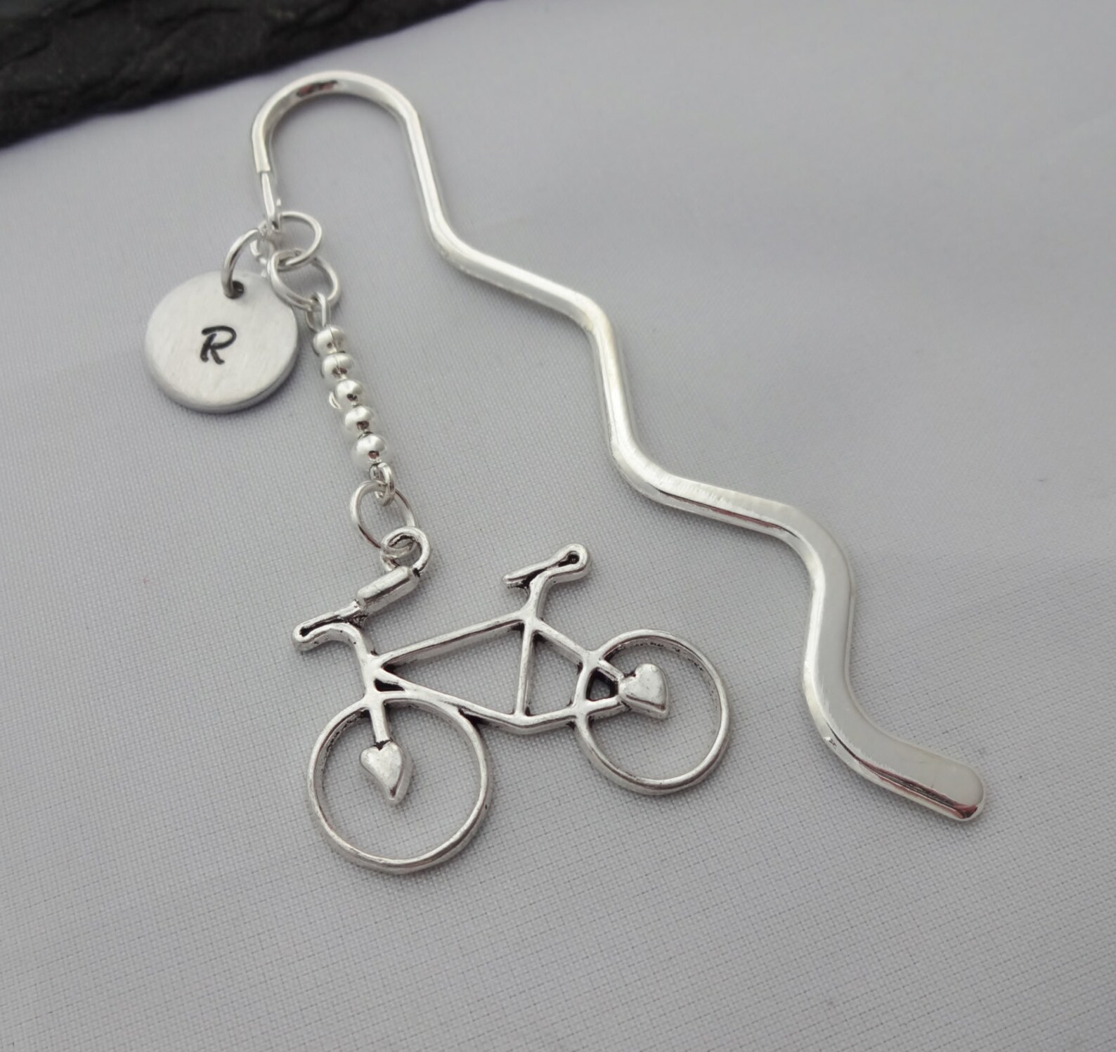 Initial Bike Bookmark Bicycle Bookmark Bike Bookmark Initial - Etsy UK