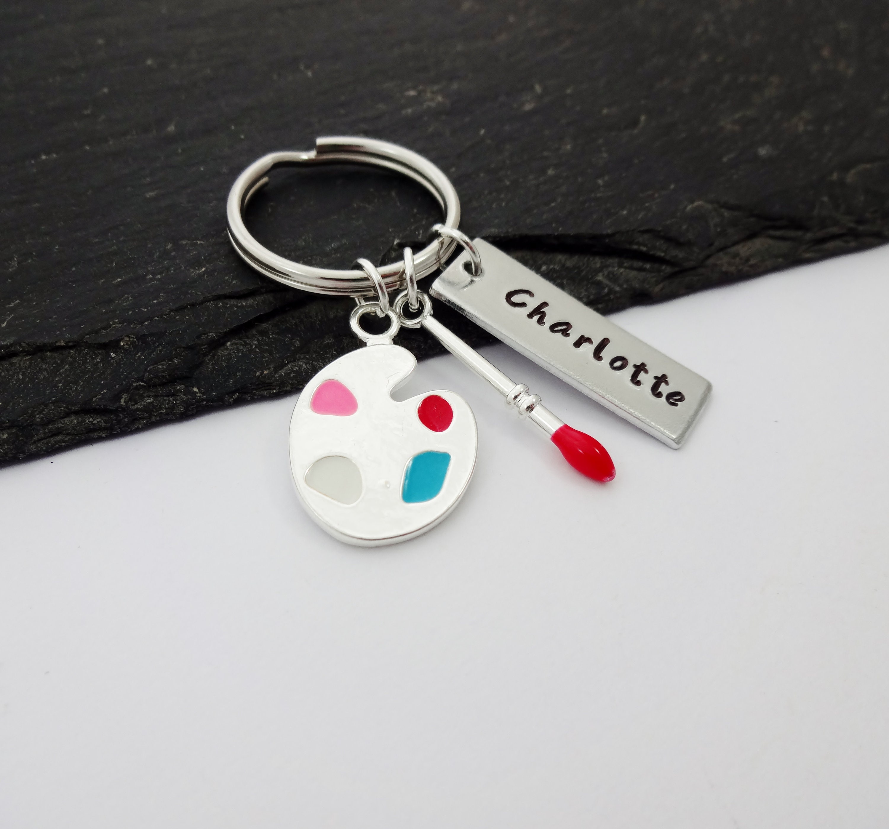 Paint Keychain Personalised Artist Gifts Gift For Artist | Etsy