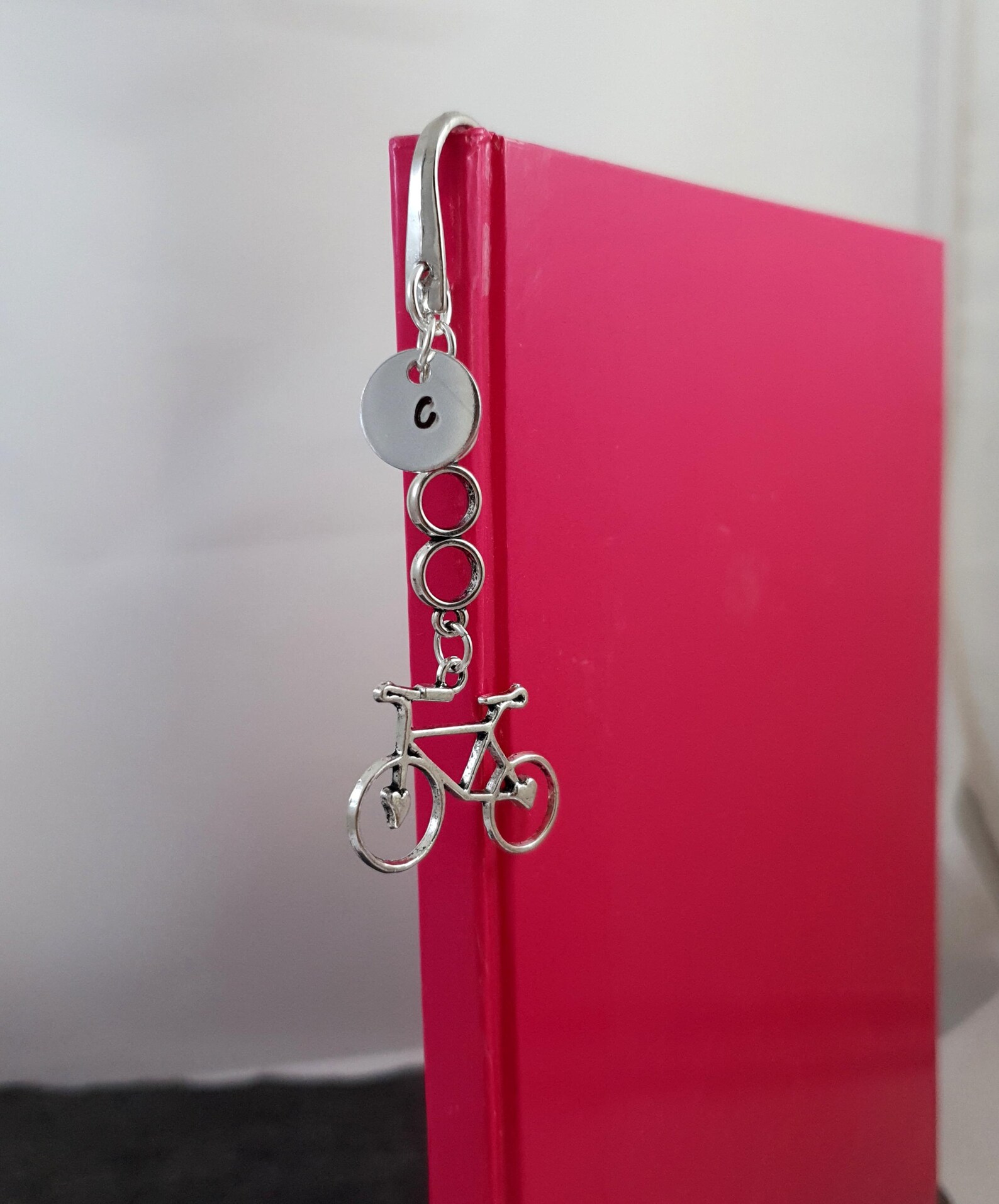 Initial Bike Bookmark, Bicycle Bookmark Bike Bookmark, Initial Bookmark ...