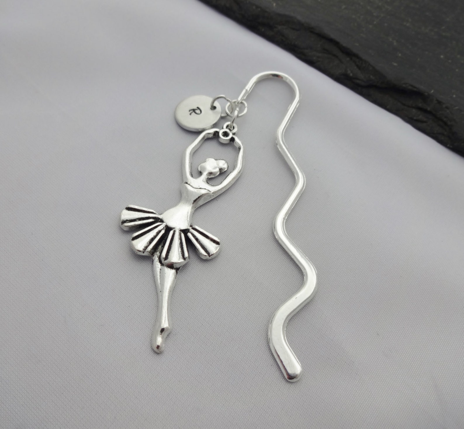 Initial Ballet Bookmark Ballet Bookmark Ballerina Gift Hand | Etsy