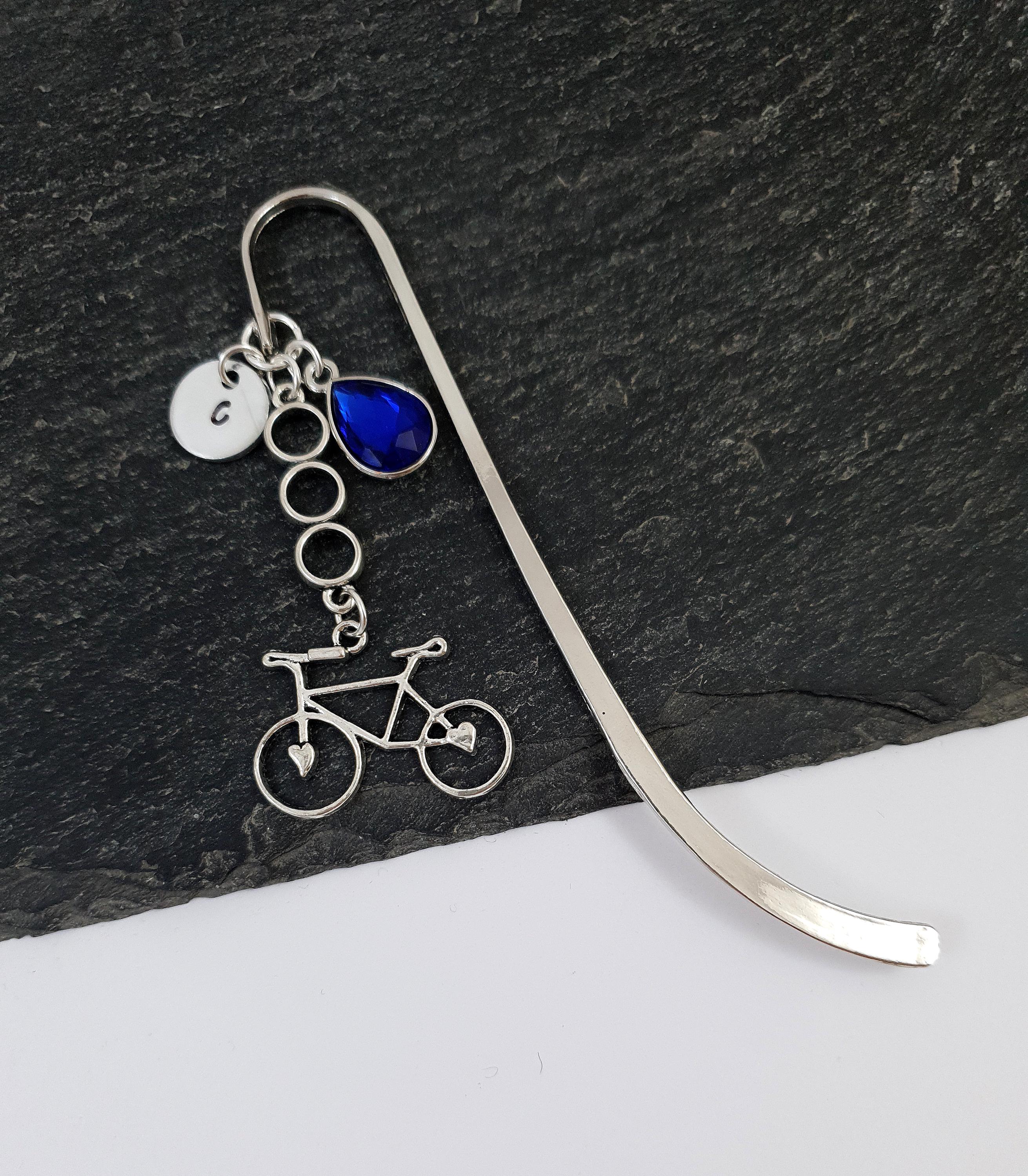 Initial Bike Bookmark, Bicycle Bookmark Bike Bookmark, Initial Bookmark ...