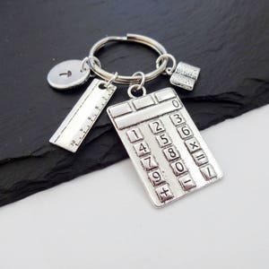 Maths Teacher Keyring Calculator Keychain Teacher Gifts | Etsy