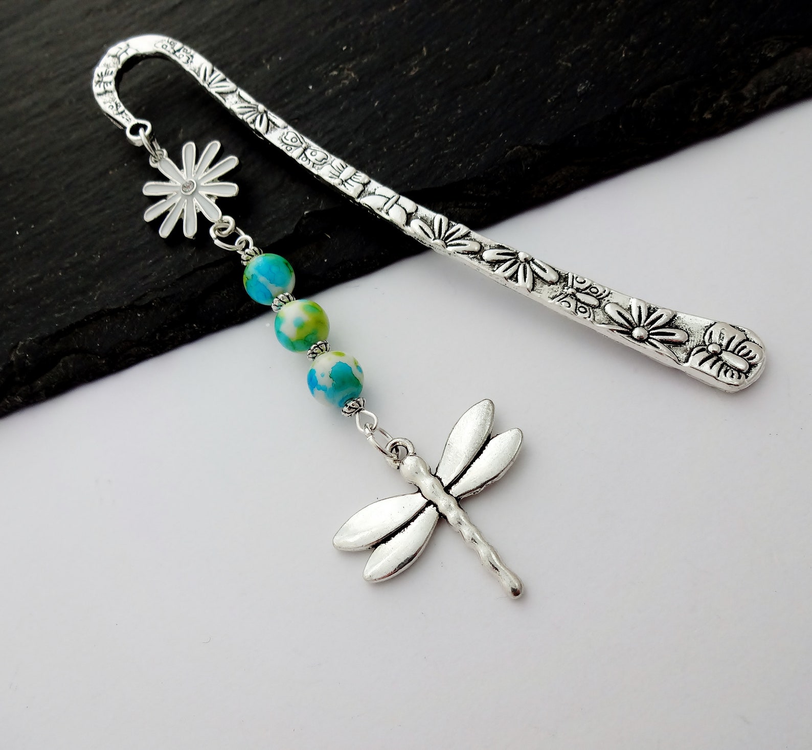 Dragonfly Gift Dragonfly Bookmark Charm Bookmark Nature | Etsy