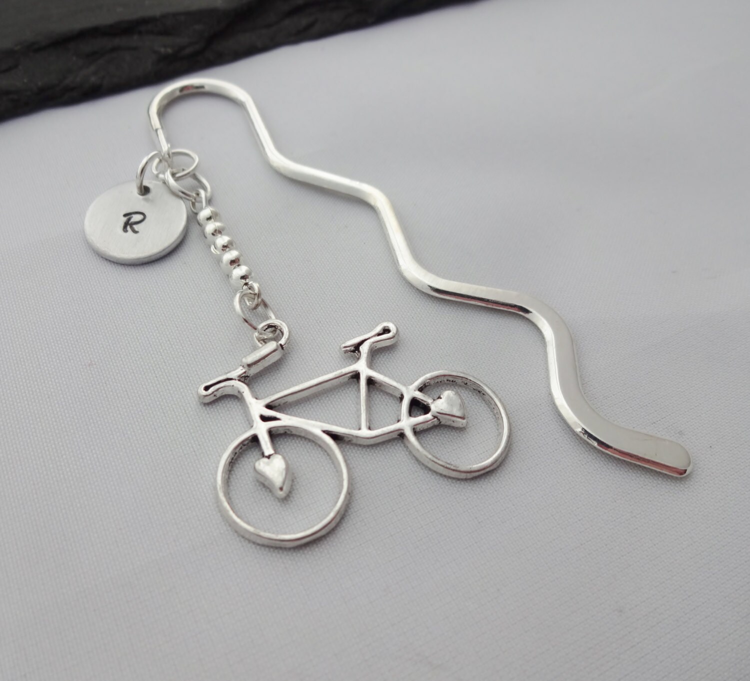 Initial Bike Bookmark Bicycle Bookmark Bike Bookmark Initial - Etsy UK