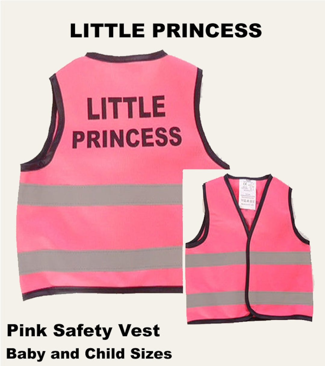 Pink Reflective Vest: Little Princess Hiviz Safety Waistcoat - Etsy