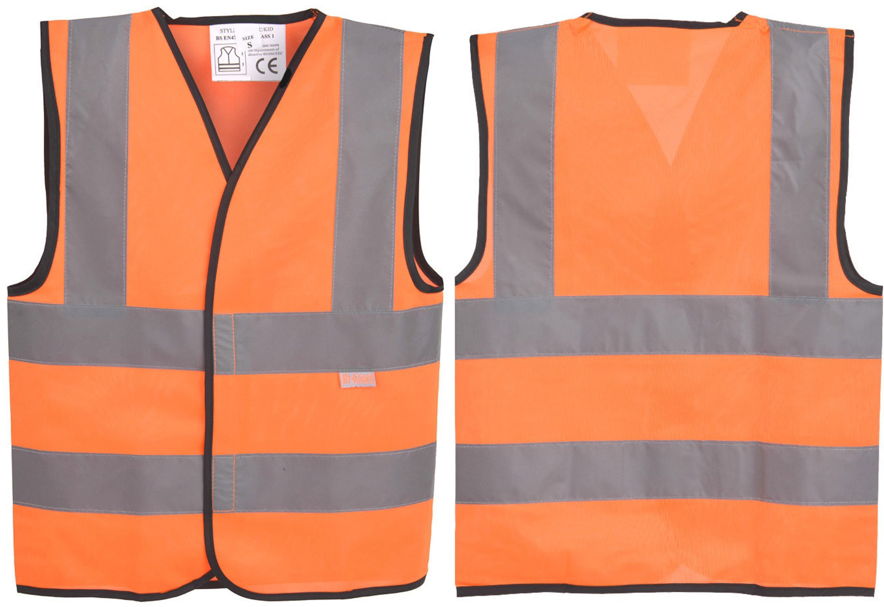 Orange or Yellow Vest Child Baby Reflective Hi Vis Safety - Etsy Canada