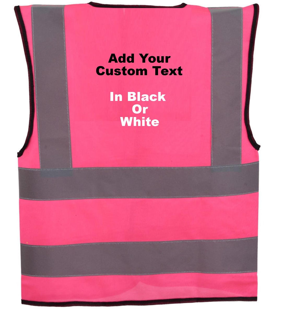 Child Pink Reflective Vest: Custom Printed Safety Hivis - Etsy