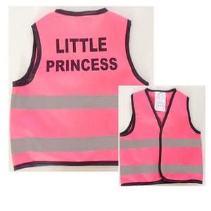 Pink Reflective Vest: Little Princess Hiviz Safety Waistcoat - Etsy
