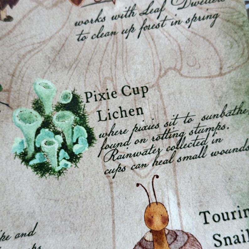 Cottagecore Botanical Journal Art Print - Wall Decor for Kids ...