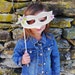 3 Printable Paper Fairy Mask Flower Masks, Kids Costumes, Feather Masks ...