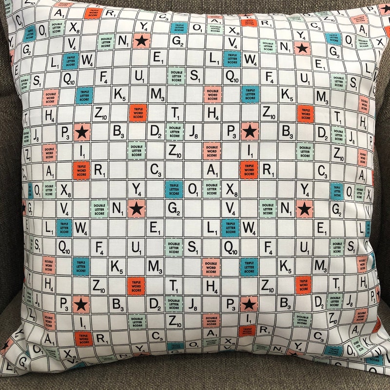 Scrabble Pillow - Etsy