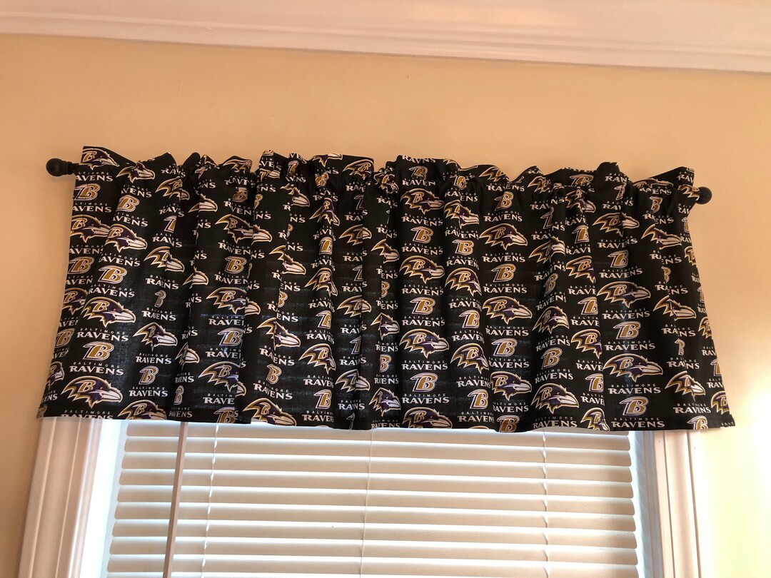 Baltimore Ravens Valance - Etsy