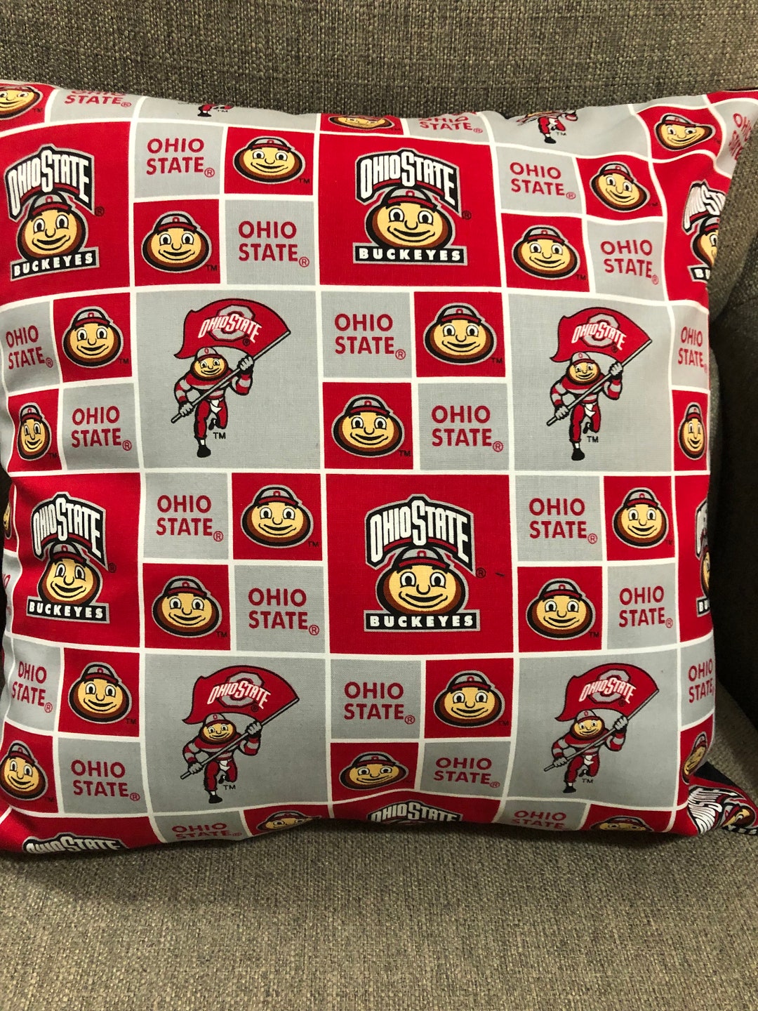 Ohio State Buckeyes Pillow Cover - Etsy