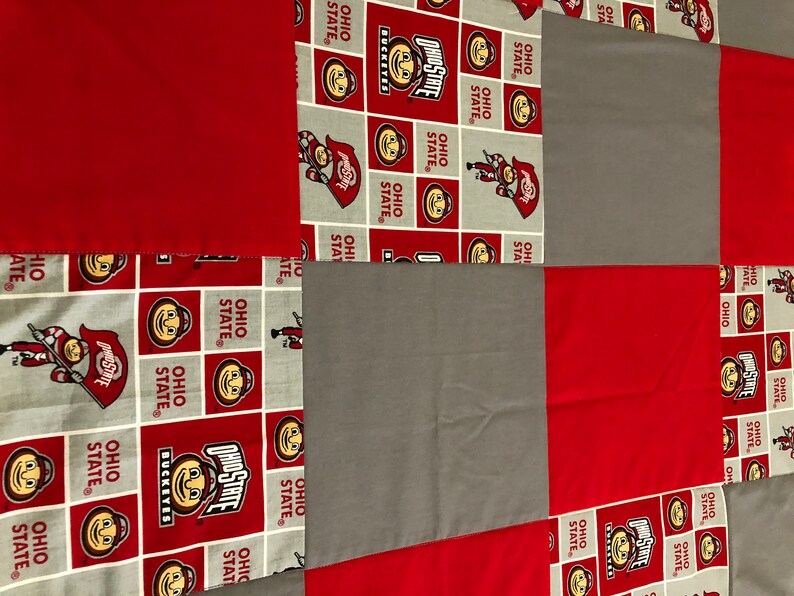 Ohio State Baby Quilt - Etsy