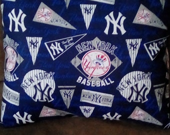 Baseball Pillow Babe Ruth New York Yankees Burlap Cotton Throw Pillow ...