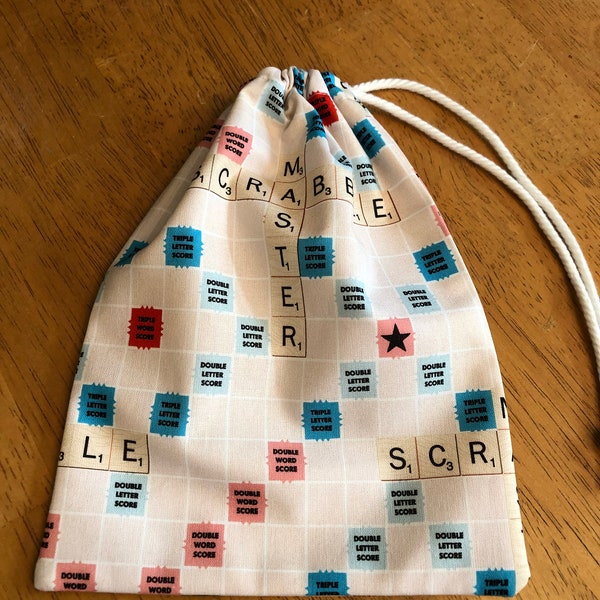 Scrabble Tile Pouch Bag - Etsy