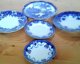 Flow blue china | Etsy