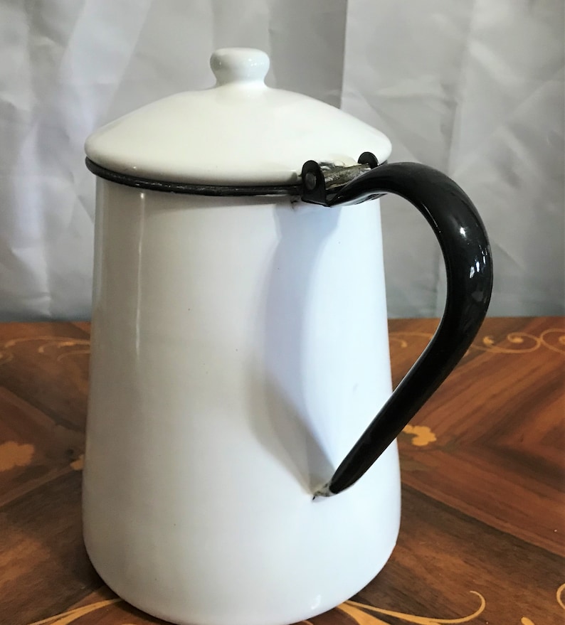 Vintage Enamelware Coffee Pot Cowboy Coffee Pot Camping Pot - Etsy