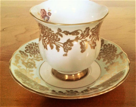 Vintage Fine Bone China Cup And Saucer Made In England | Etsy