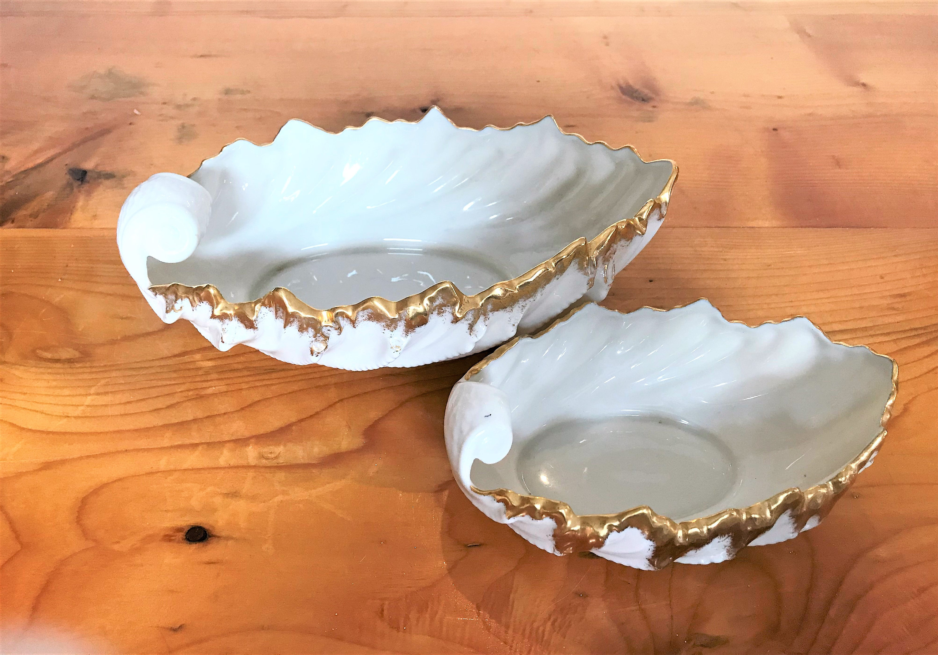 Vintage Lenox Shell Shaped Bowls With Gold Trim Green Back - Etsy.de