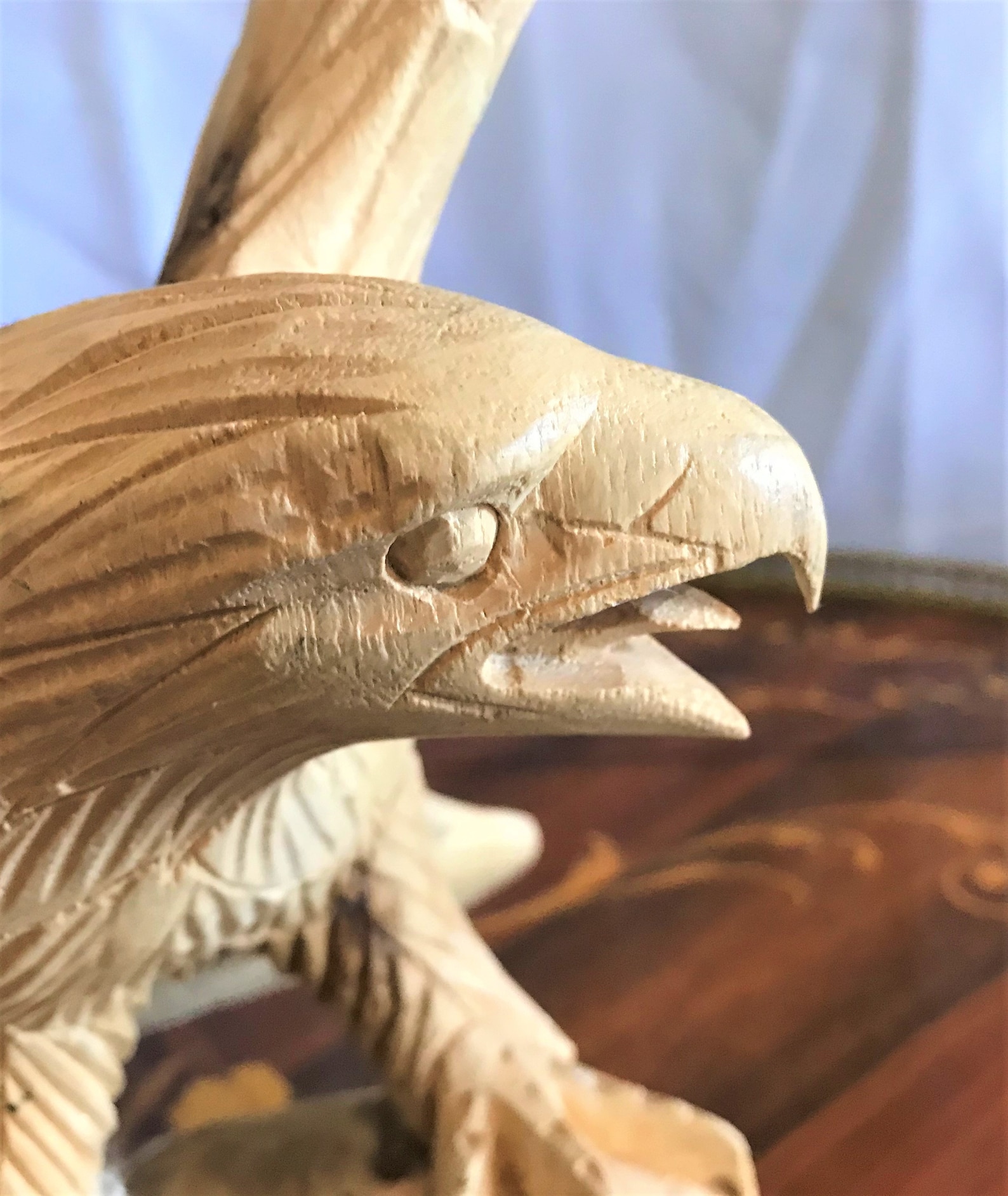 Vintage Hand Carved Wooden American Eagle Bald Eagle Home - Etsy