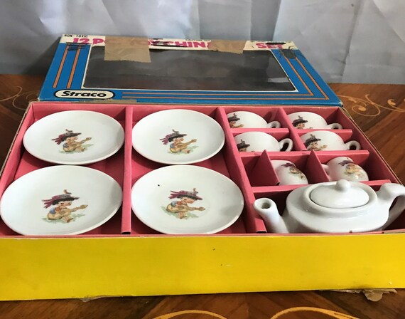 Vintage Straco Toy Tea Set Childs Toy Pretend Play New in - Etsy