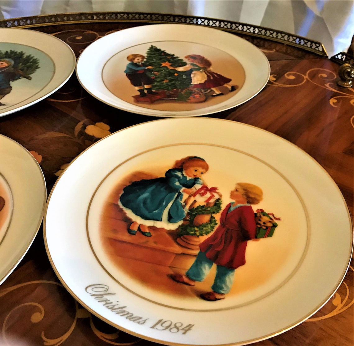 Vintage Collector Plates Made Exclusively for Avon, Set of Four, Wall ...