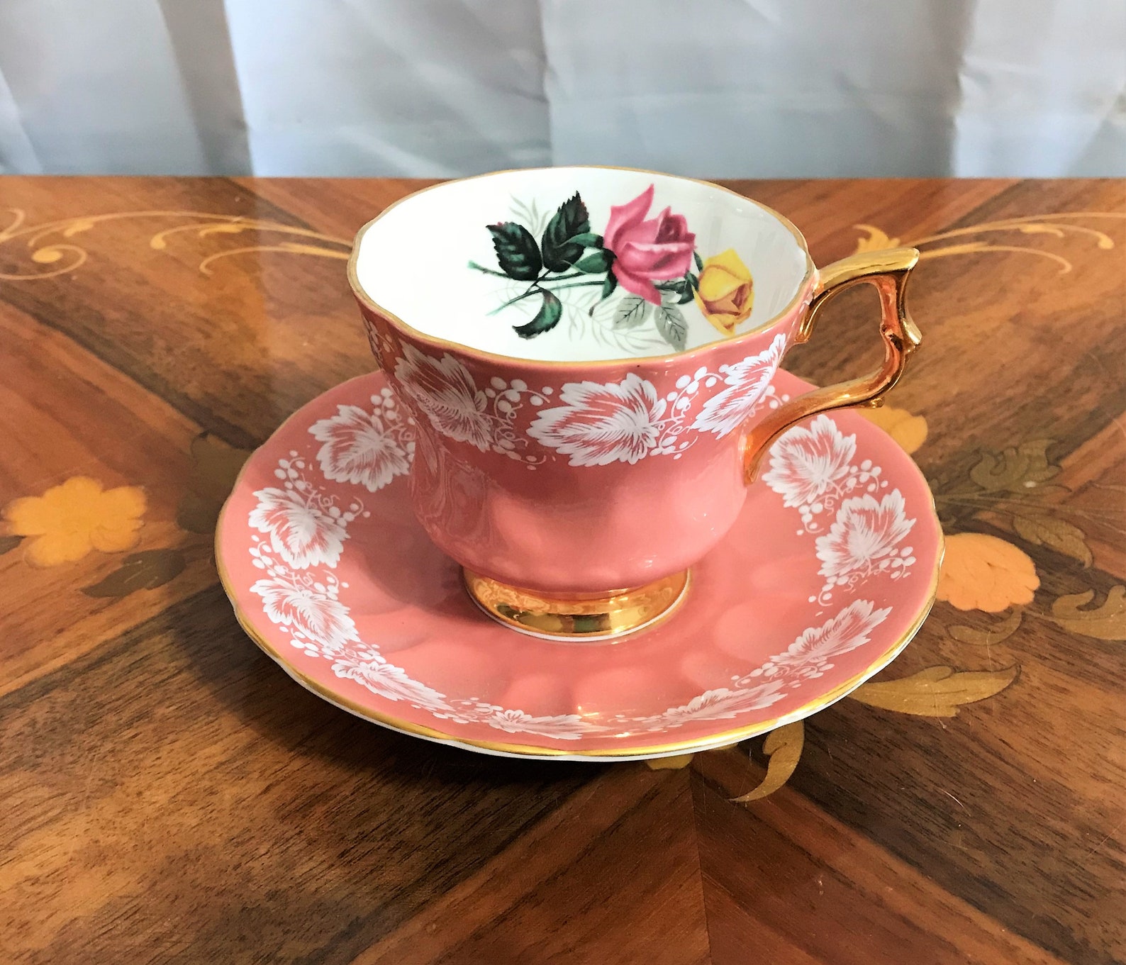 Vintage Cup and Saucer Set Royal Windsor Fine Bone China - Etsy