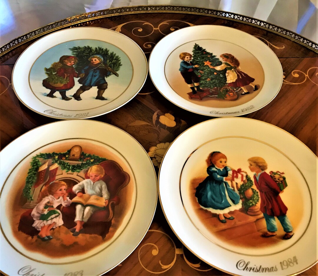 Vintage Collector Plates Made Exclusively for Avon, Set of Four, Wall ...