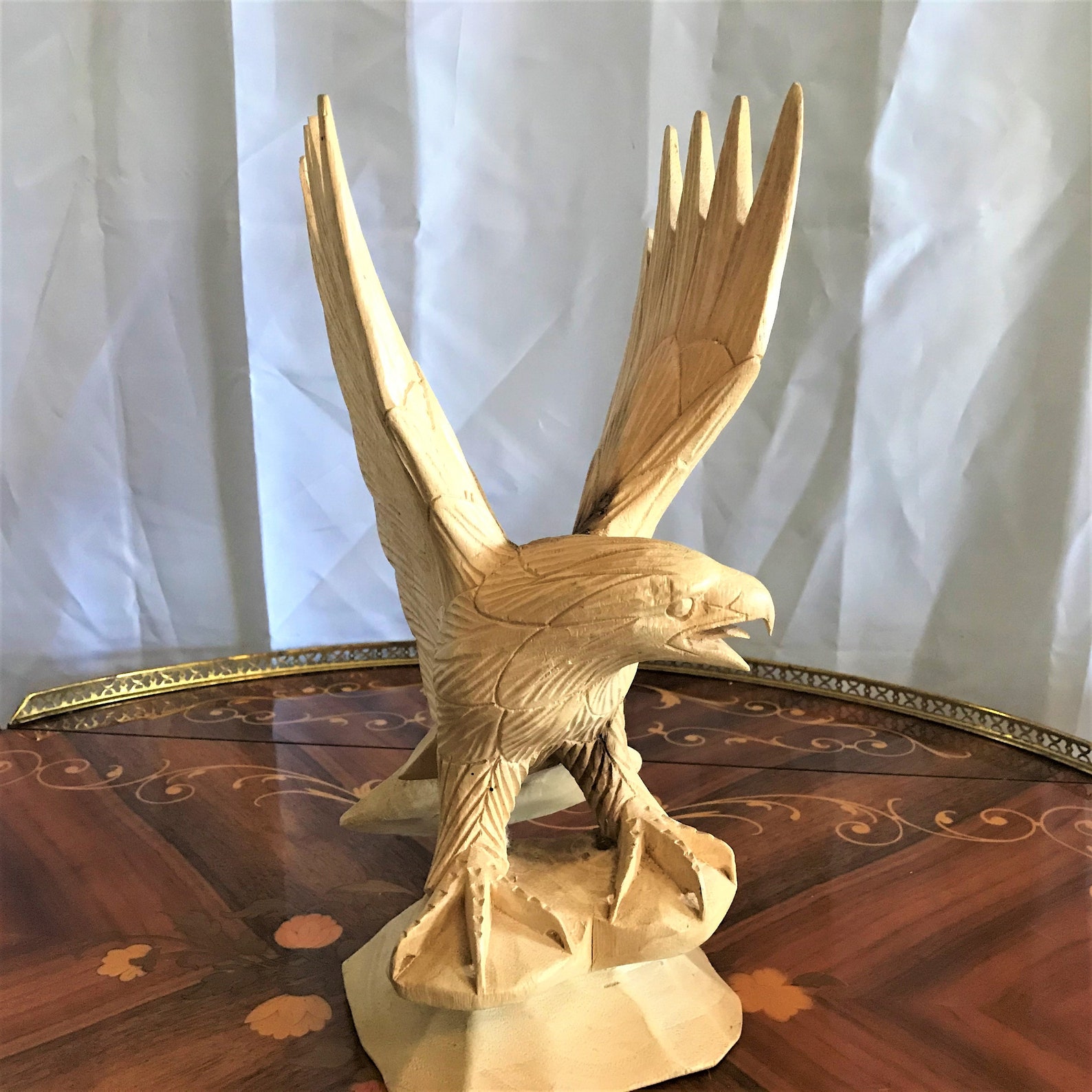 Vintage Hand Carved Wooden American Eagle Bald Eagle Home - Etsy