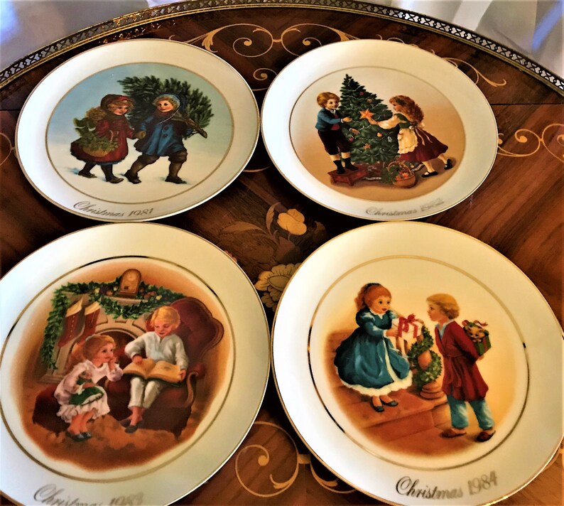 Vintage Collector Plates Made Exclusively for Avon Set of | Etsy