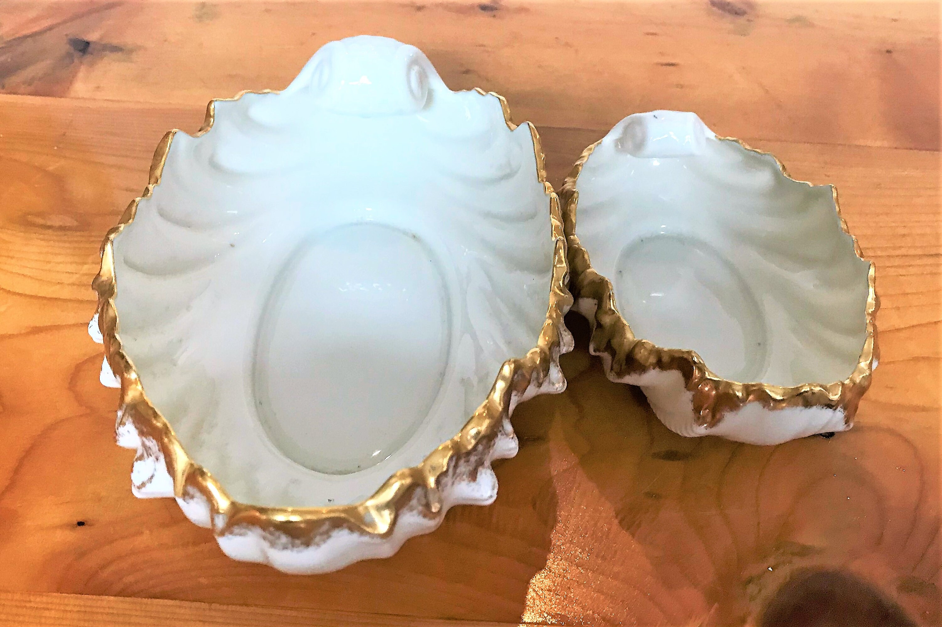 Vintage Lenox Shell Shaped Bowls With Gold Trim Green Back - Etsy.de