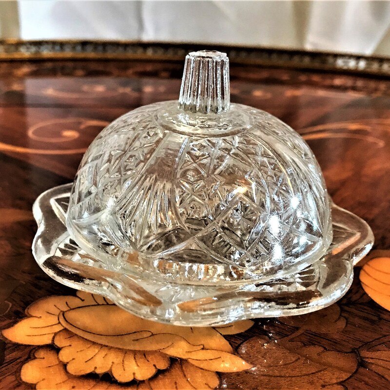 Glass Butter Dish - Etsy